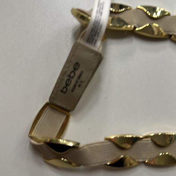 bebe | Accessories | Bebe Nude And Gold Belt | Poshmark